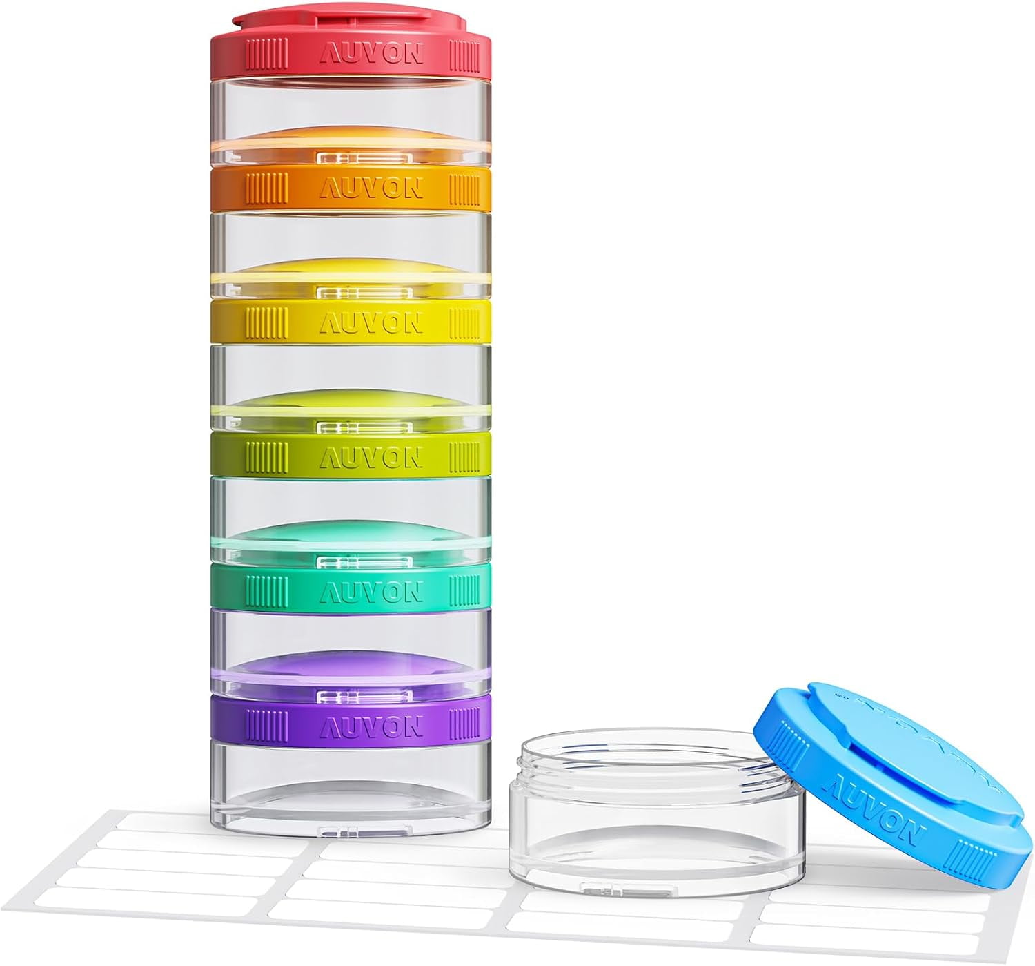 Stackable Pill Organizer for Flexible Use, Extra Large Weekly Pill Case ...