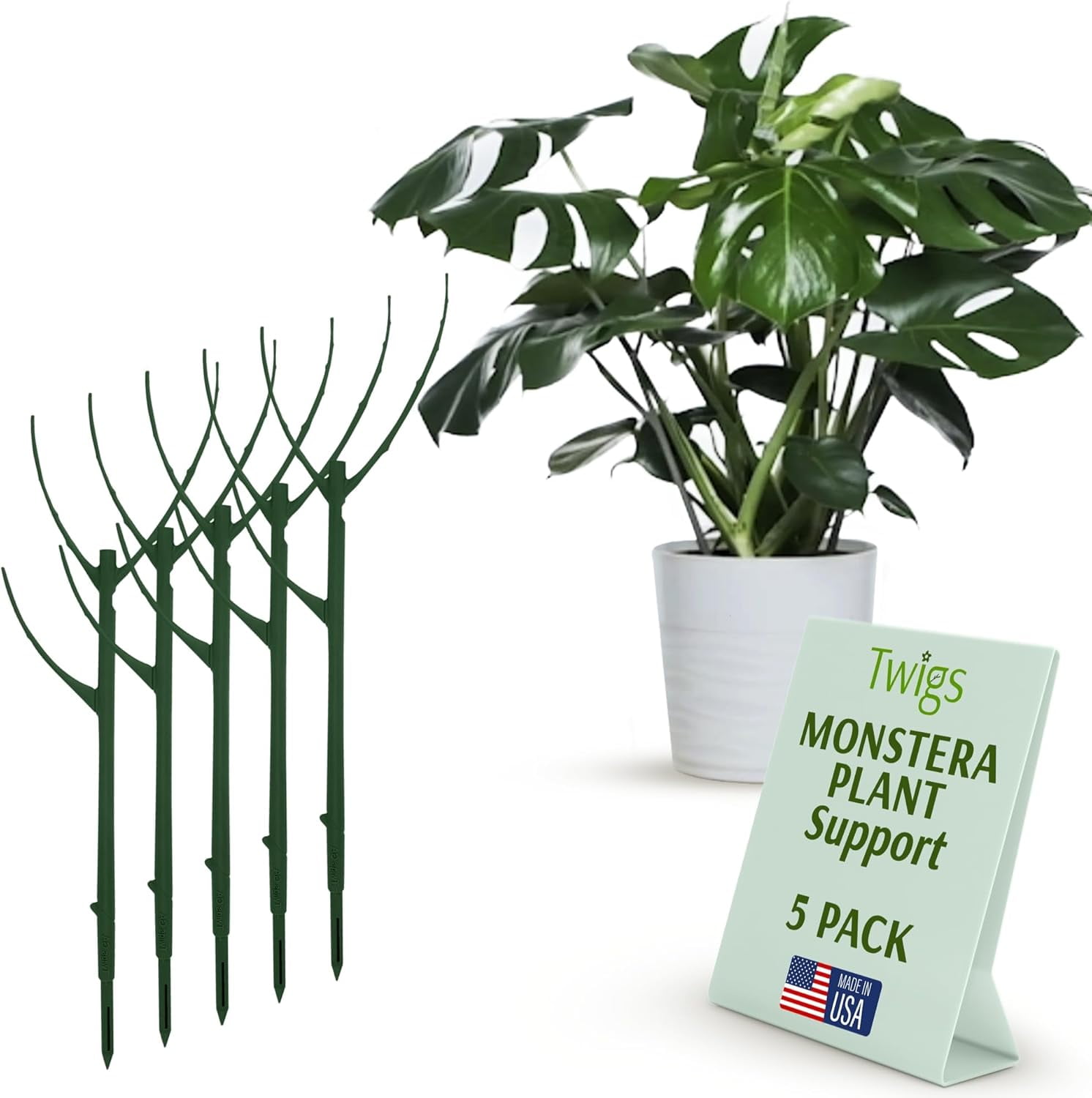 Stackable Plant Support Stakes, Stem Holder Structures for Indoor ...