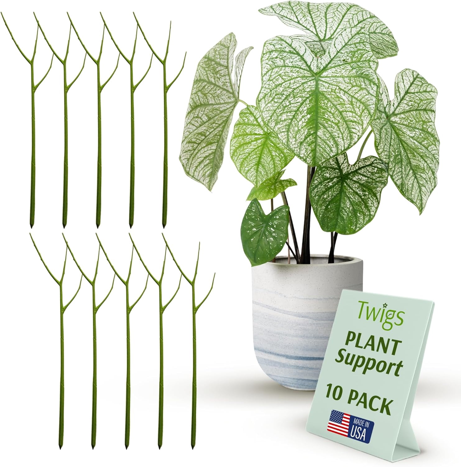 Stackable Plant Support Stakes, Stem Holder Structures for Indoor ...