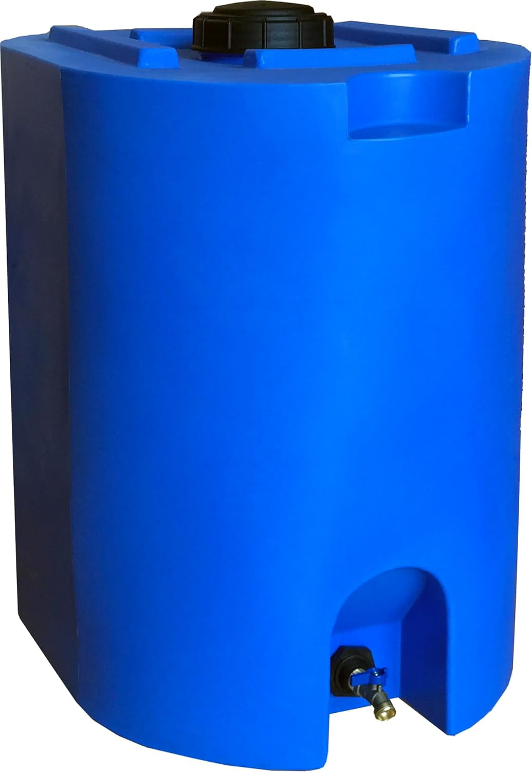 Stackable Plastic Drinking Water Storage Tank with Spigots, 55 Gallon ...