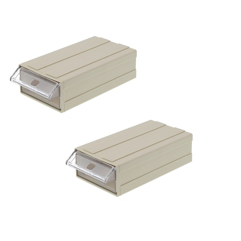 Stackable Plastic Hardware Parts Storage Box With Translucent Drawers ...