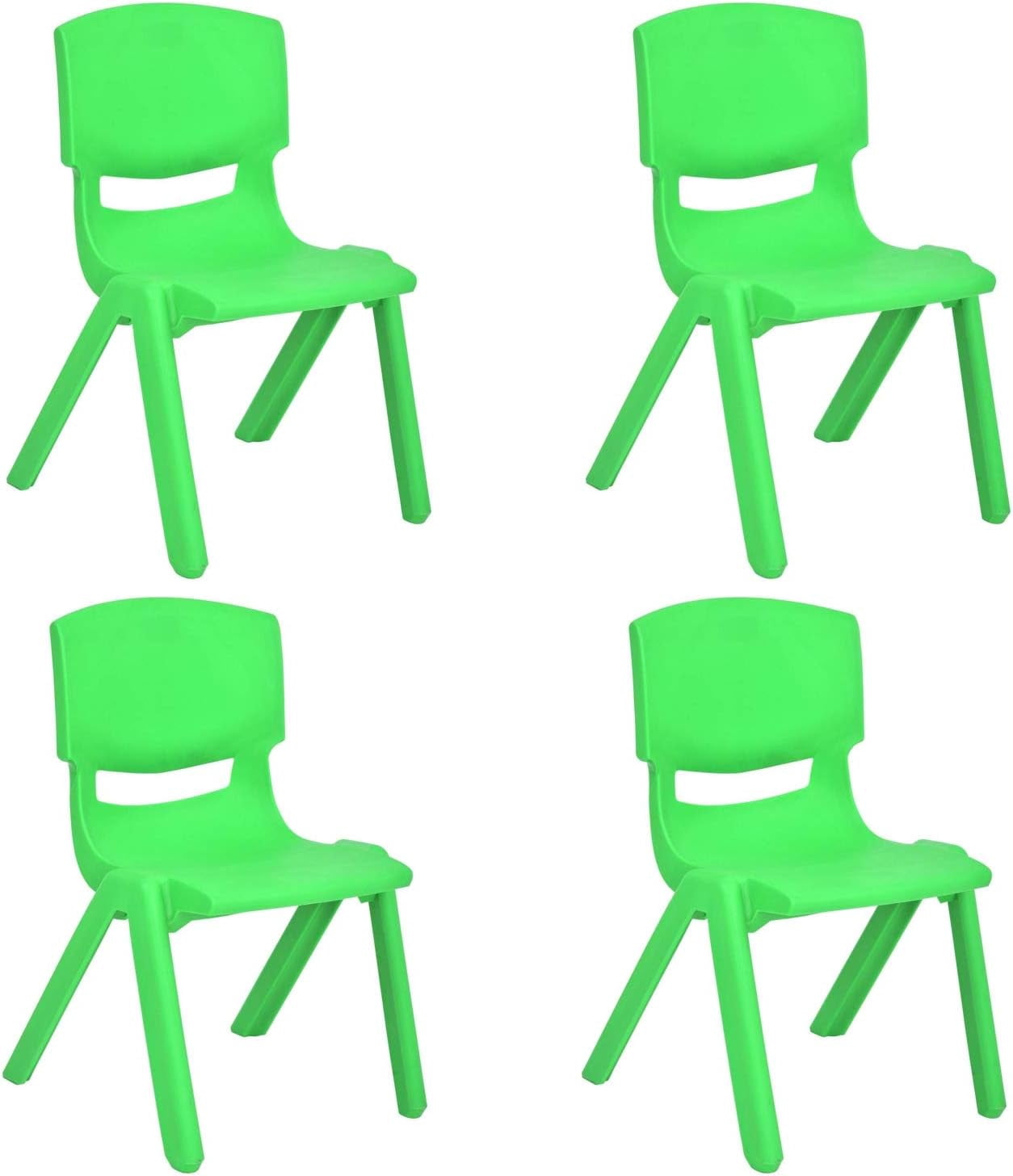 Stackable Plastic Kids Learning Chairs (10 Pack) 20.5x12.5x11 Inches ...