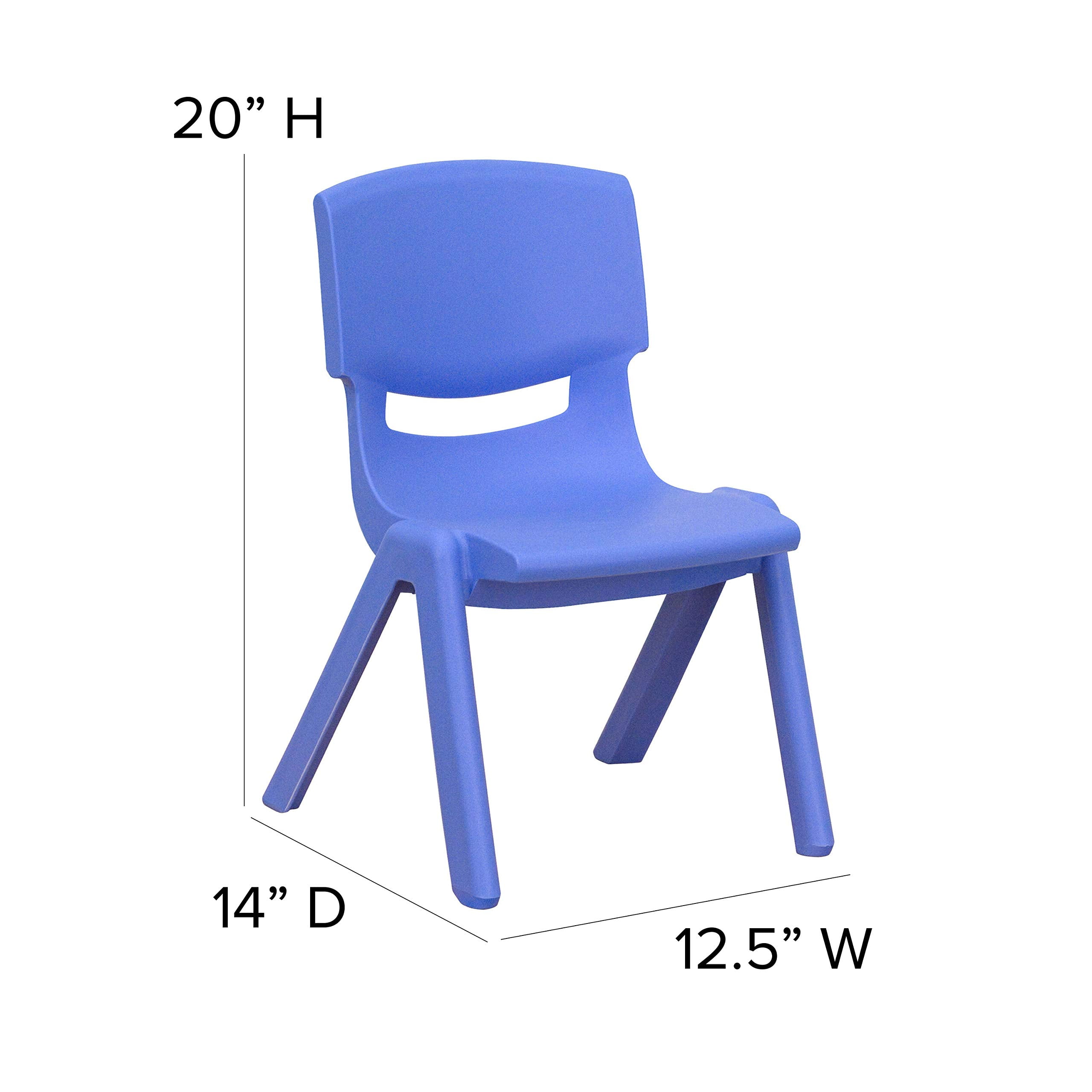 Stackable Plastic School Chair for Toddlers Children, 10.5 Inch Seat ...