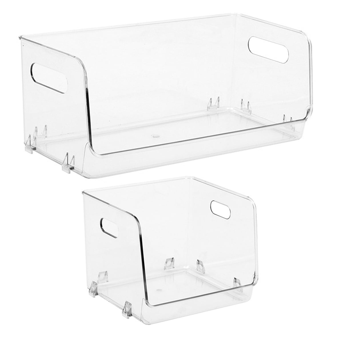 Stackable Plastic Storage Bins, Large | Multipurpose Bins | Open ...