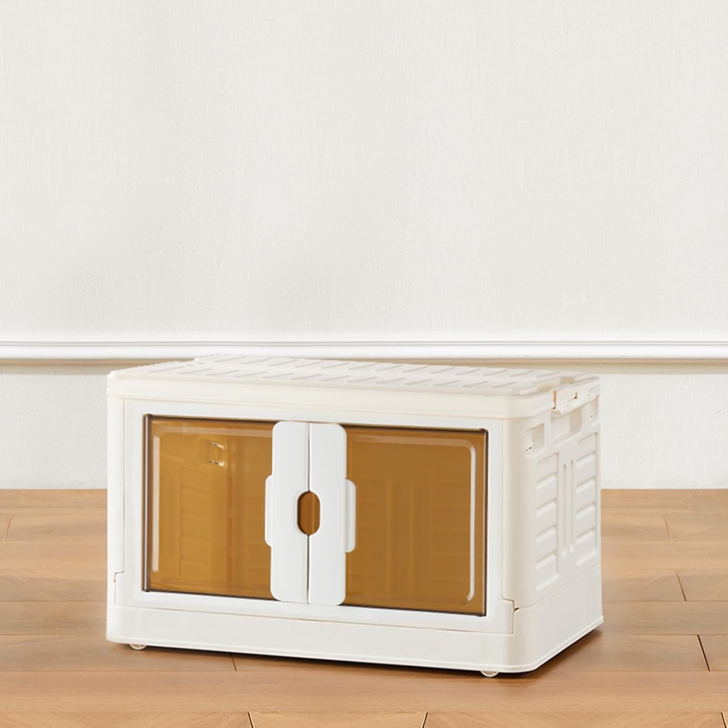 Stackable Plastic Storage Bins with Lids - 37QT Portable and Lockable ...