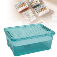 Tutuviw 3-Tier Adjustable Stackable Compartment Slot Plastic Storage ...