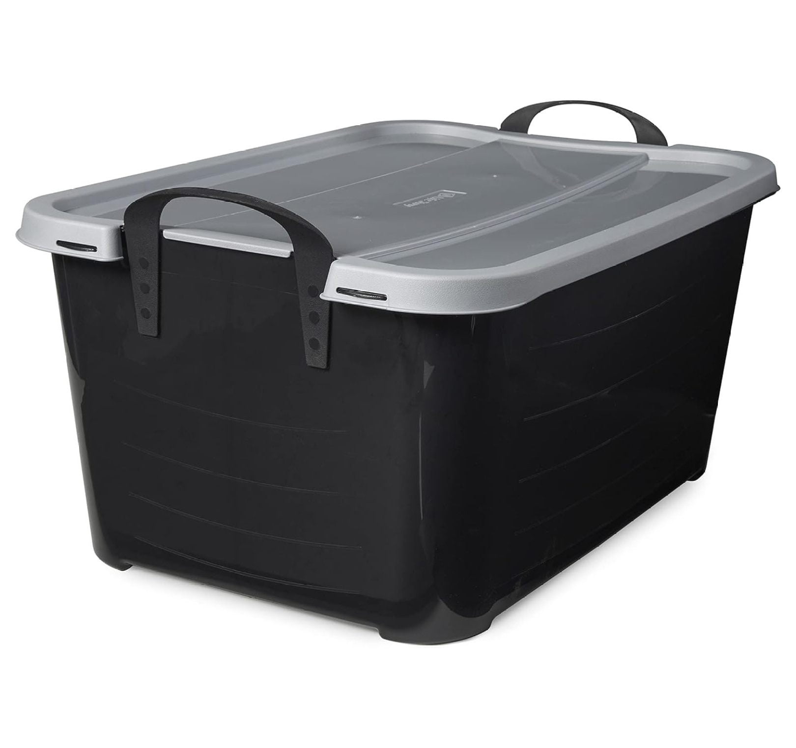 Stackable Plastic Storage Bins with Handles & Snapping Lids 18-Pack ...