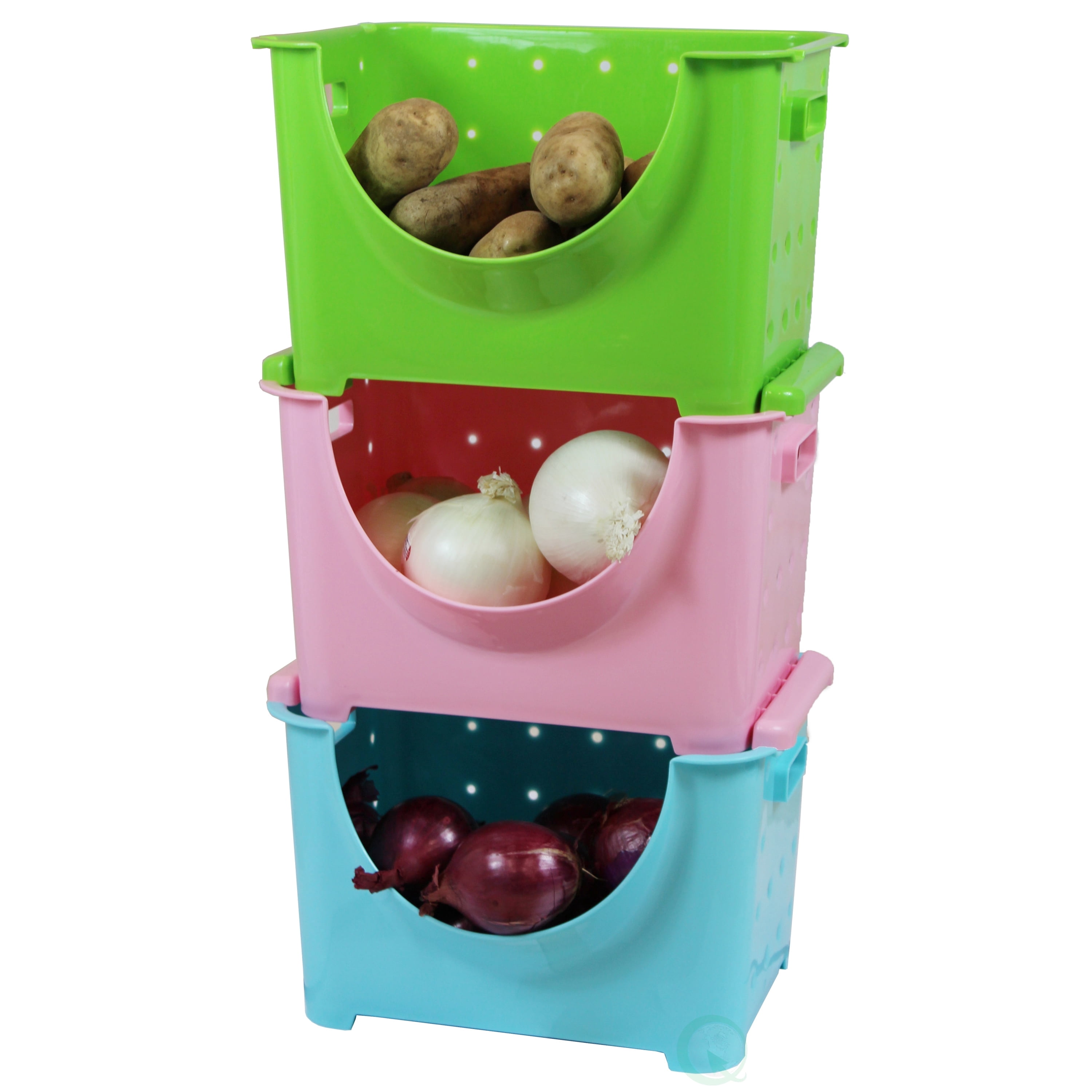 Walmart's Stackable Plastic Storage Container - Open Front Boxes for ...
