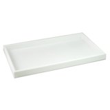 Stackable Plastic Utility Tray 1" H White - Walmart.com