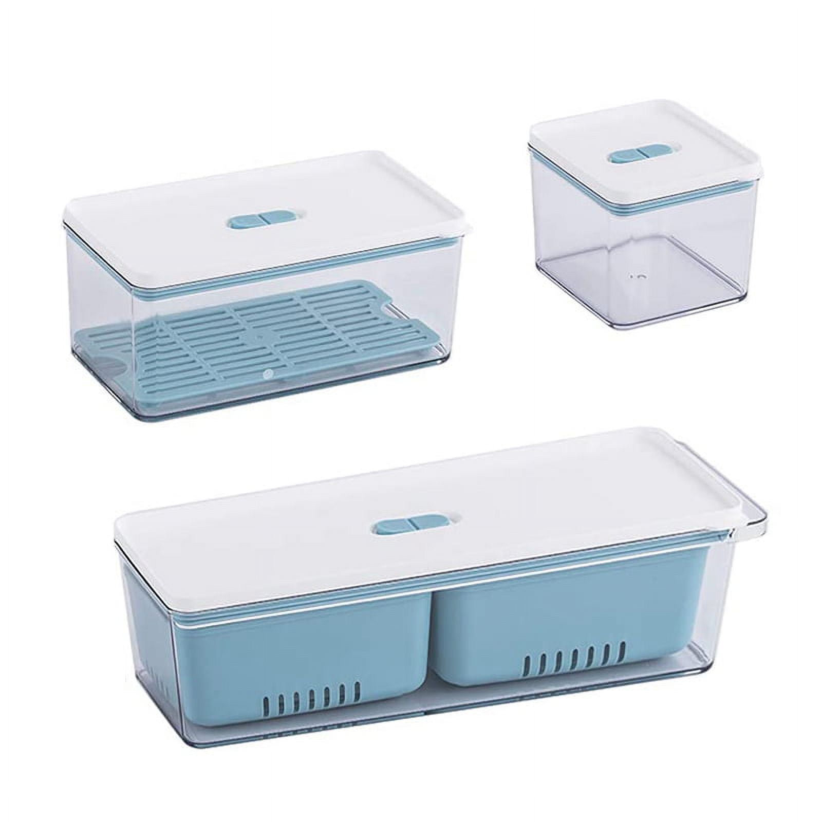 Stackable Produce Saver, Organizer Bins/Storage Containers with ...