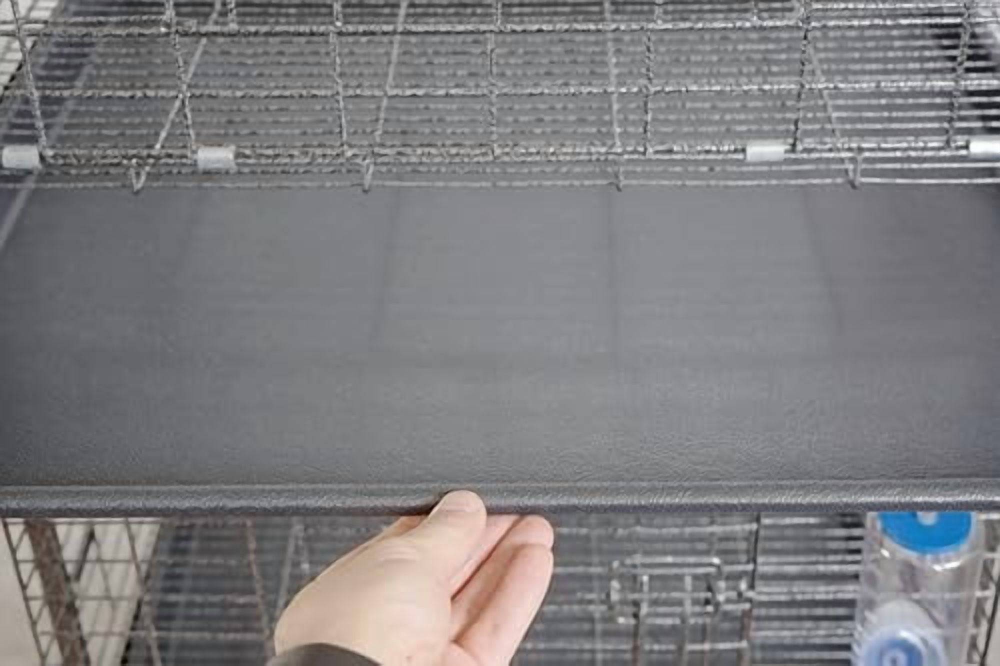 Stackable Rabbit Breeding Cage with Feeder and Water Bottle Easy-Clean ...
