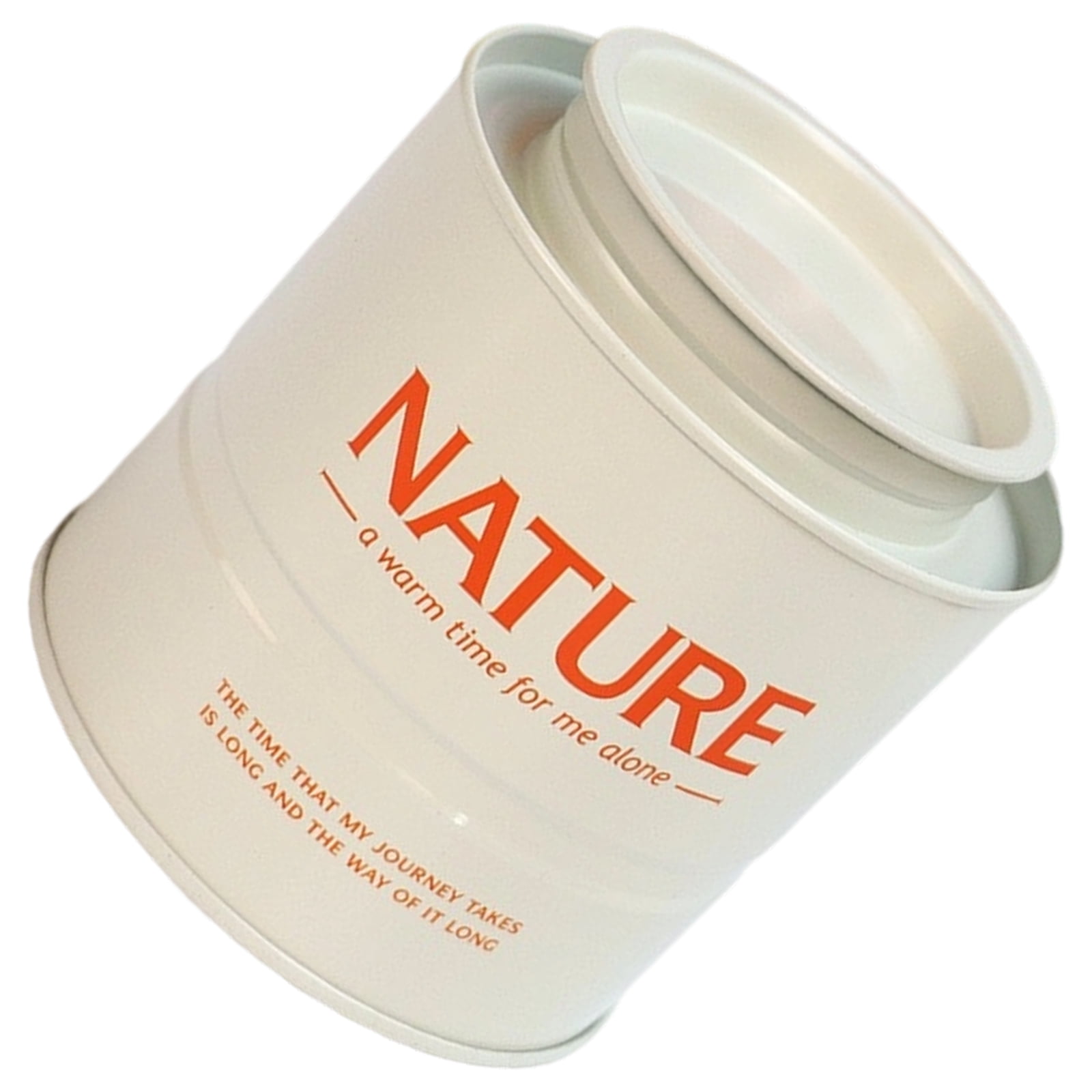 Stackable Round Tin Tea Canister Airproof Storage Container for Kitchen ...