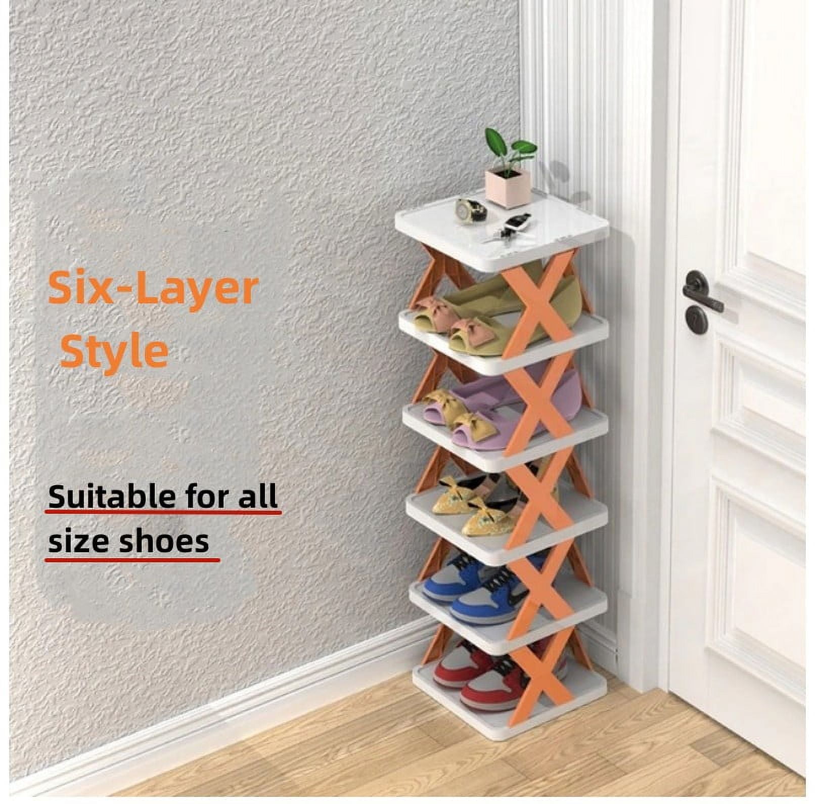 Stackable Shoe Rack for Closet, Topboutique Vertical Shoe Rack,Shoe ...