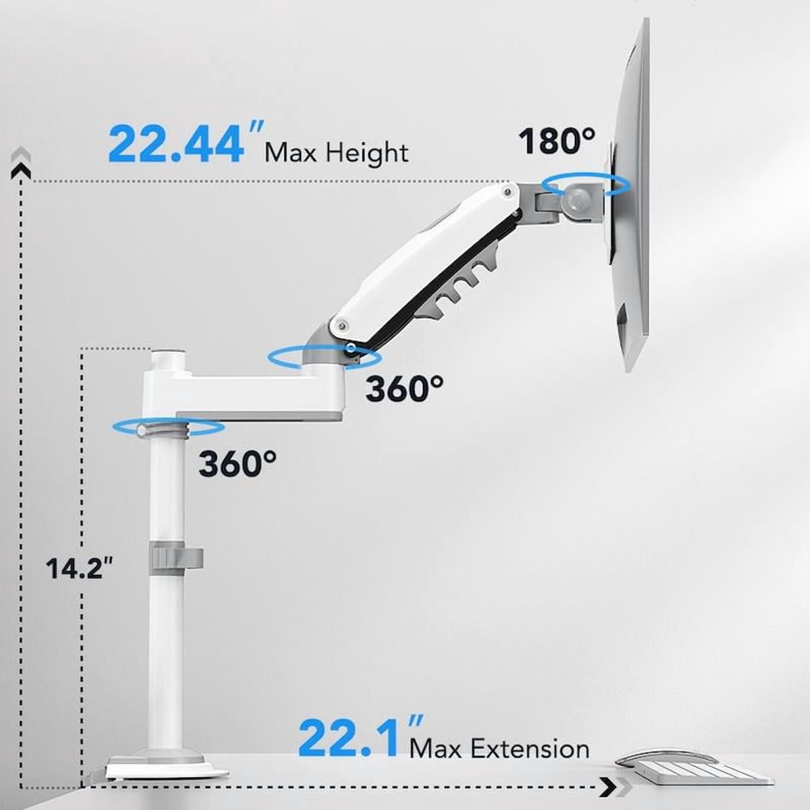 Stackable Single/ Dual Monitor Arm - Adjustable Gas Spring Monitor ...