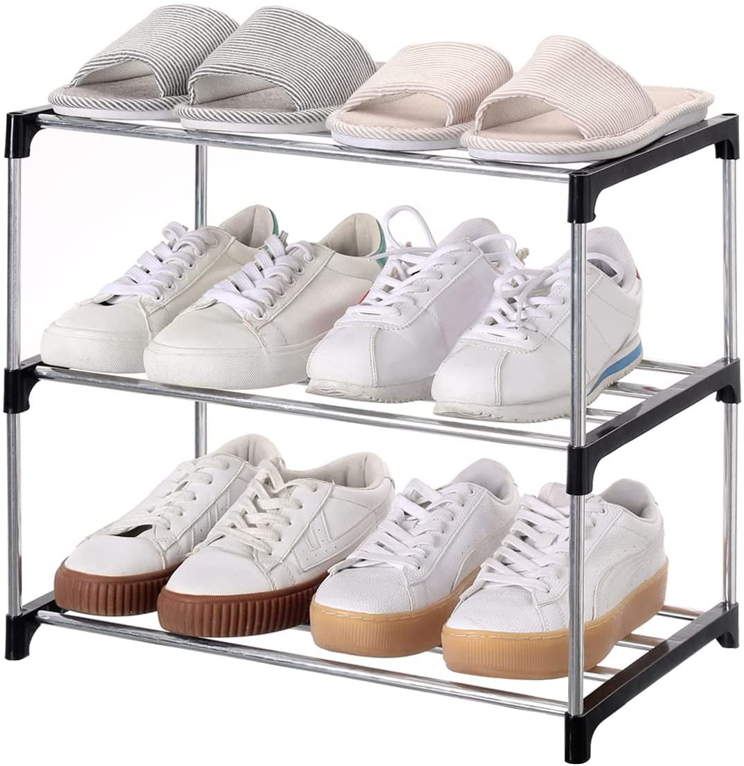 Stackable Small Shoe Rack, Entryway, Hallway and Closet Space Saving ...