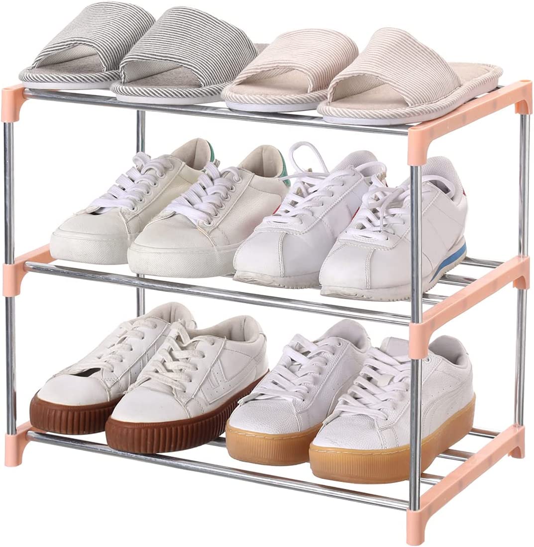 Stackable Small Shoe Rack, Entryway, Hallway and Closet Space Saving ...