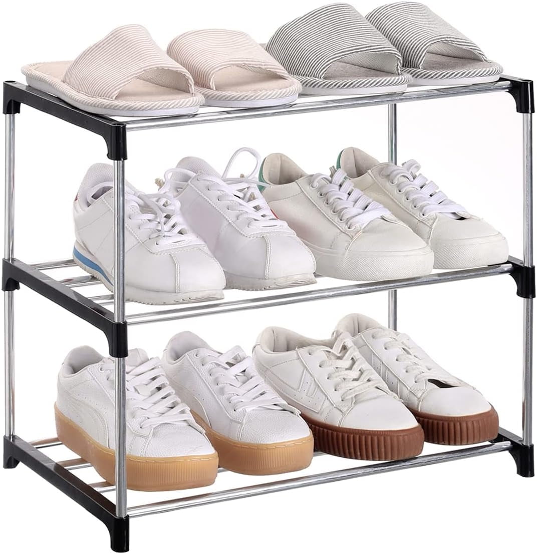 Stackable Small Shoe Rack, Entryway, Hallway and Closet Space Saving ...