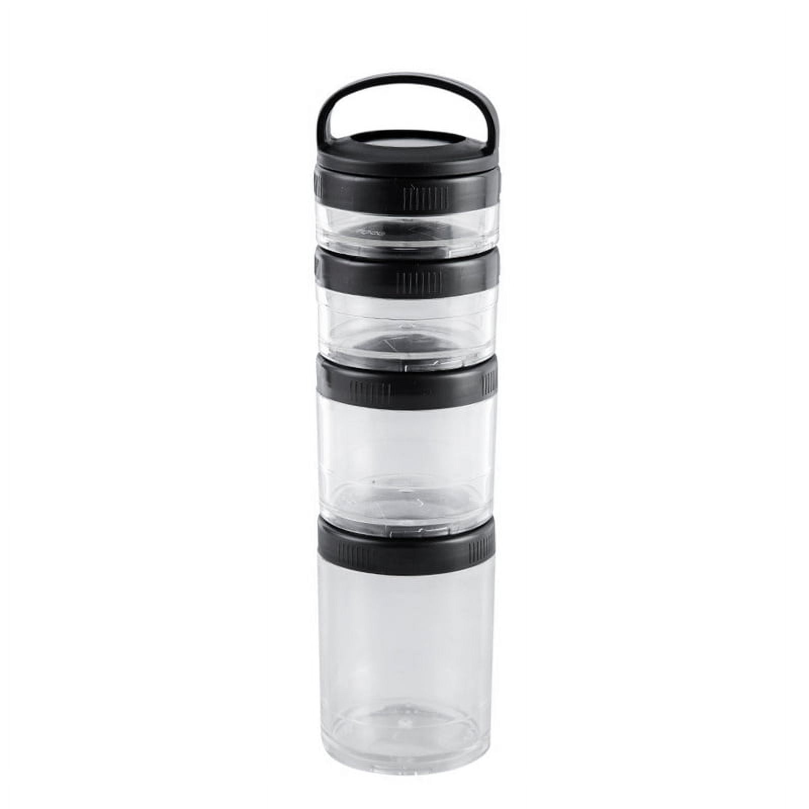 Stackable Snack Containers for Kids and Adult, 4 Cups School Travel ...