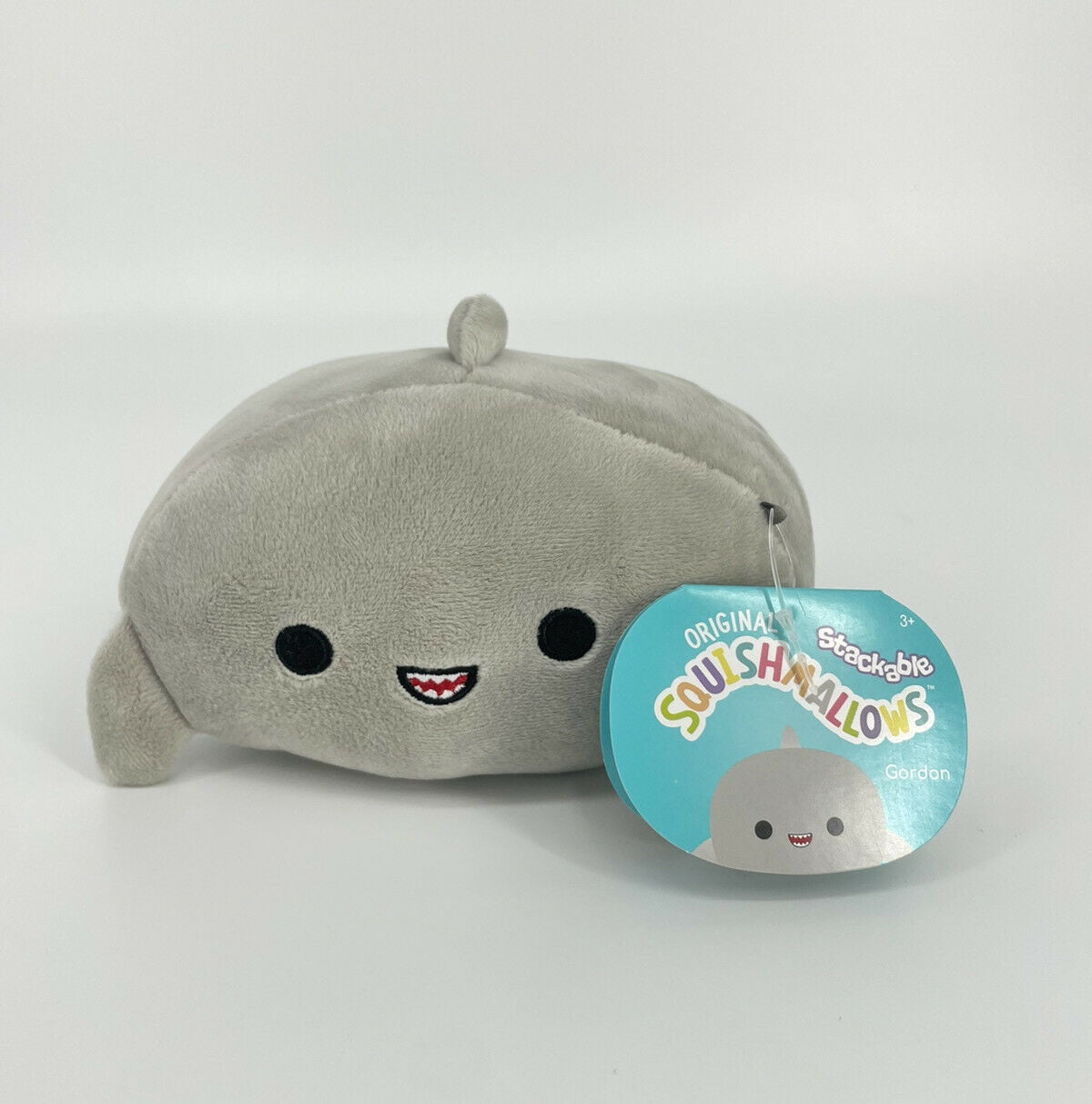 Sea Creature Squishmallows Stackable Gordon Shark Plush 5" Stuffed ...