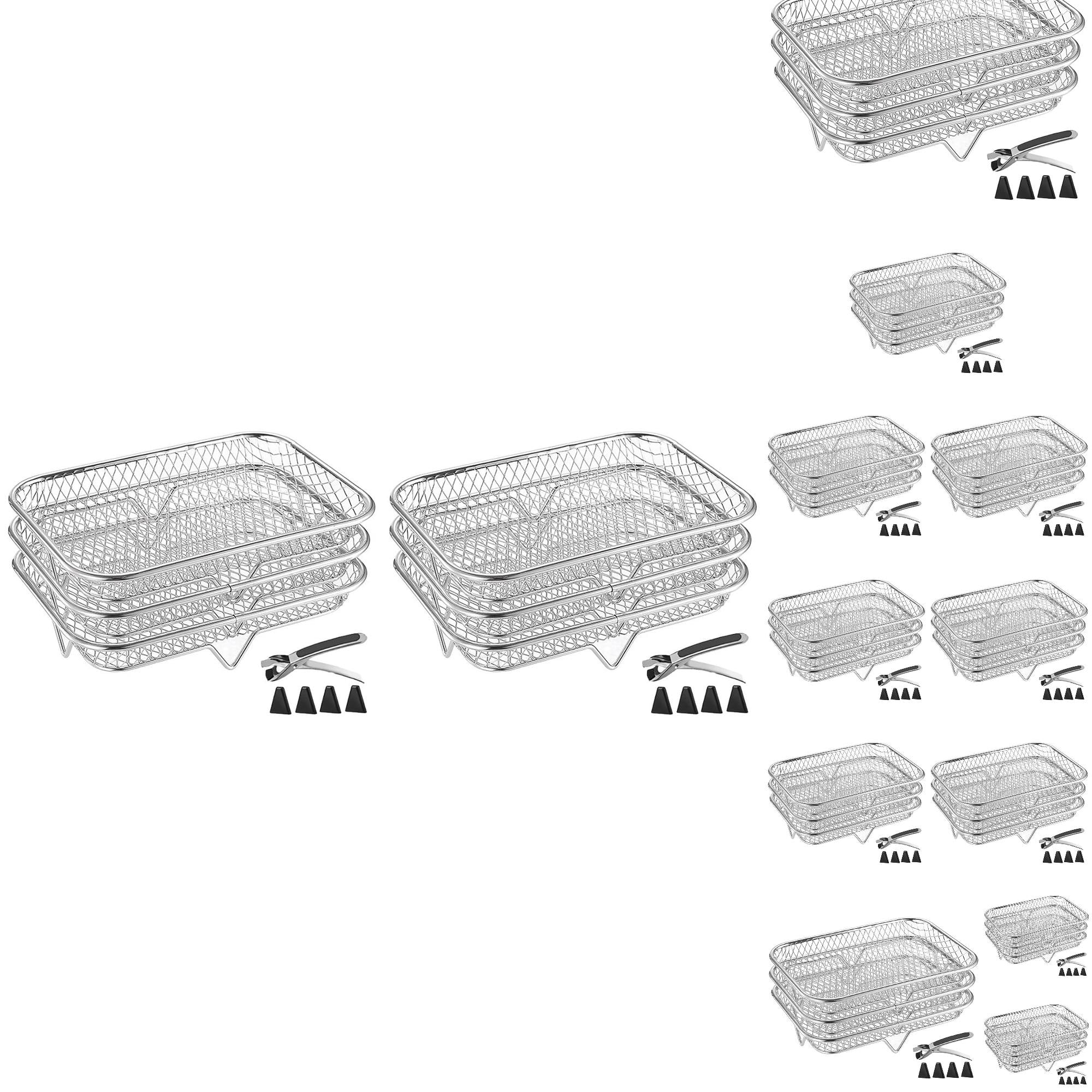 Stackable Stainless Steel Air Fryer Racks With Layer Dehydrator Racks ...