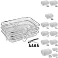 Stackable Stainless Steel Air Fryer Racks With Layer Dehydrator Racks ...