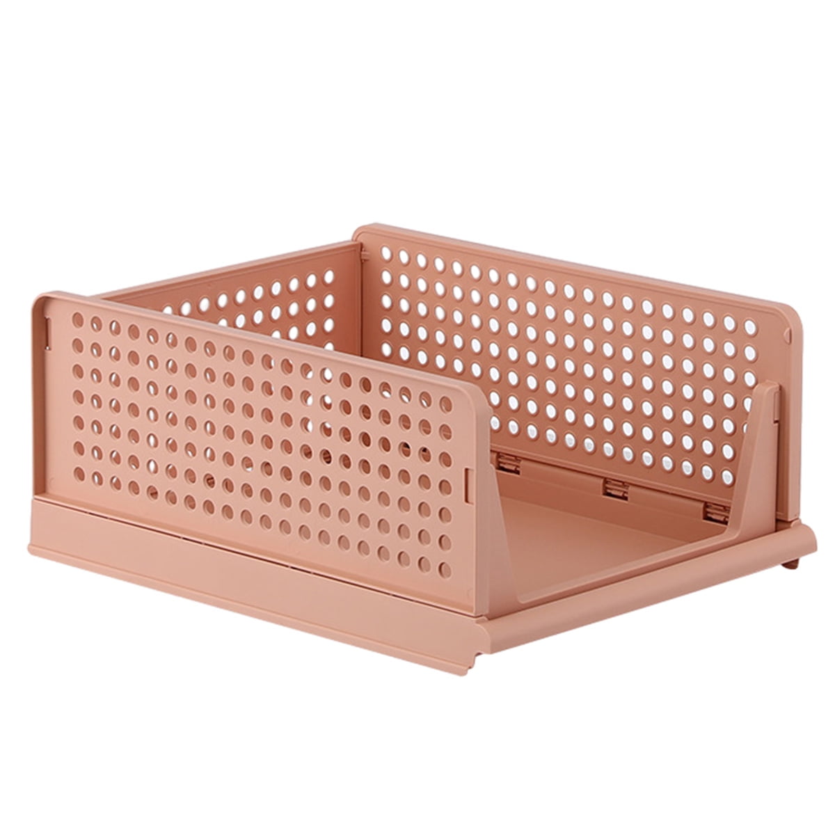 Stackable Storage Basket Plastic Large Open Drawer Wardrobe Cloth ...