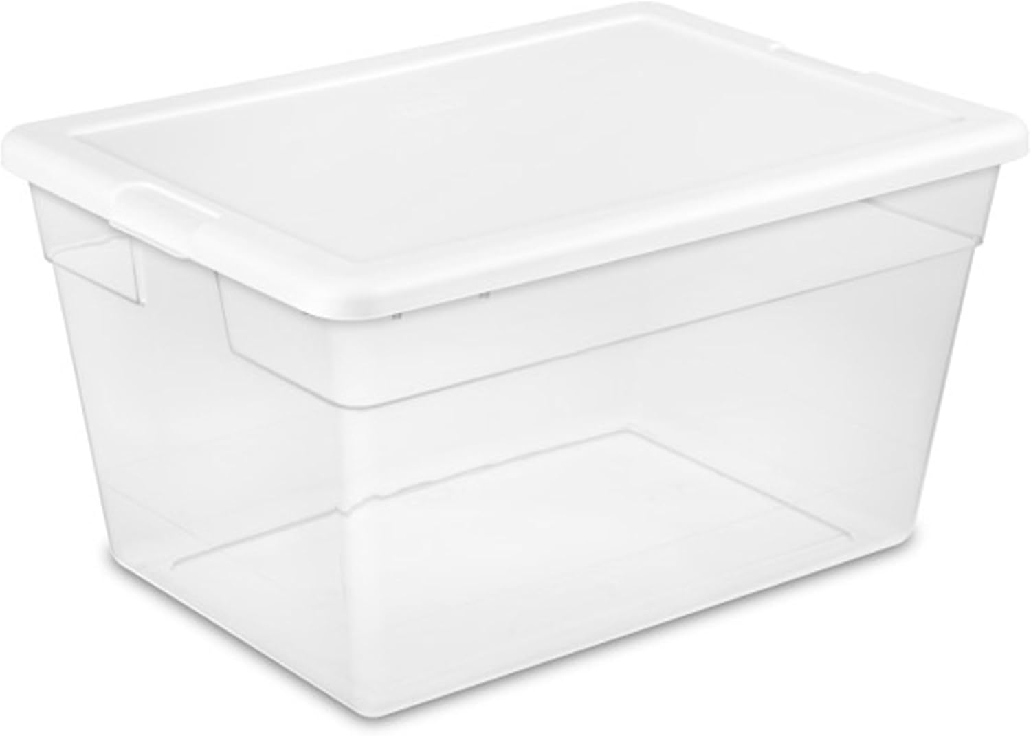 Stackable Storage Bin with Lid, Clear Plastic Design, 56 Quart ...