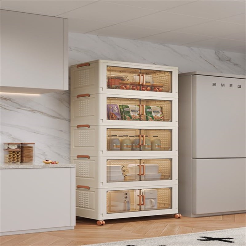 Stackable Storage Bins, 35 Qt Closet Organizers and Storage, 5 Packs ...