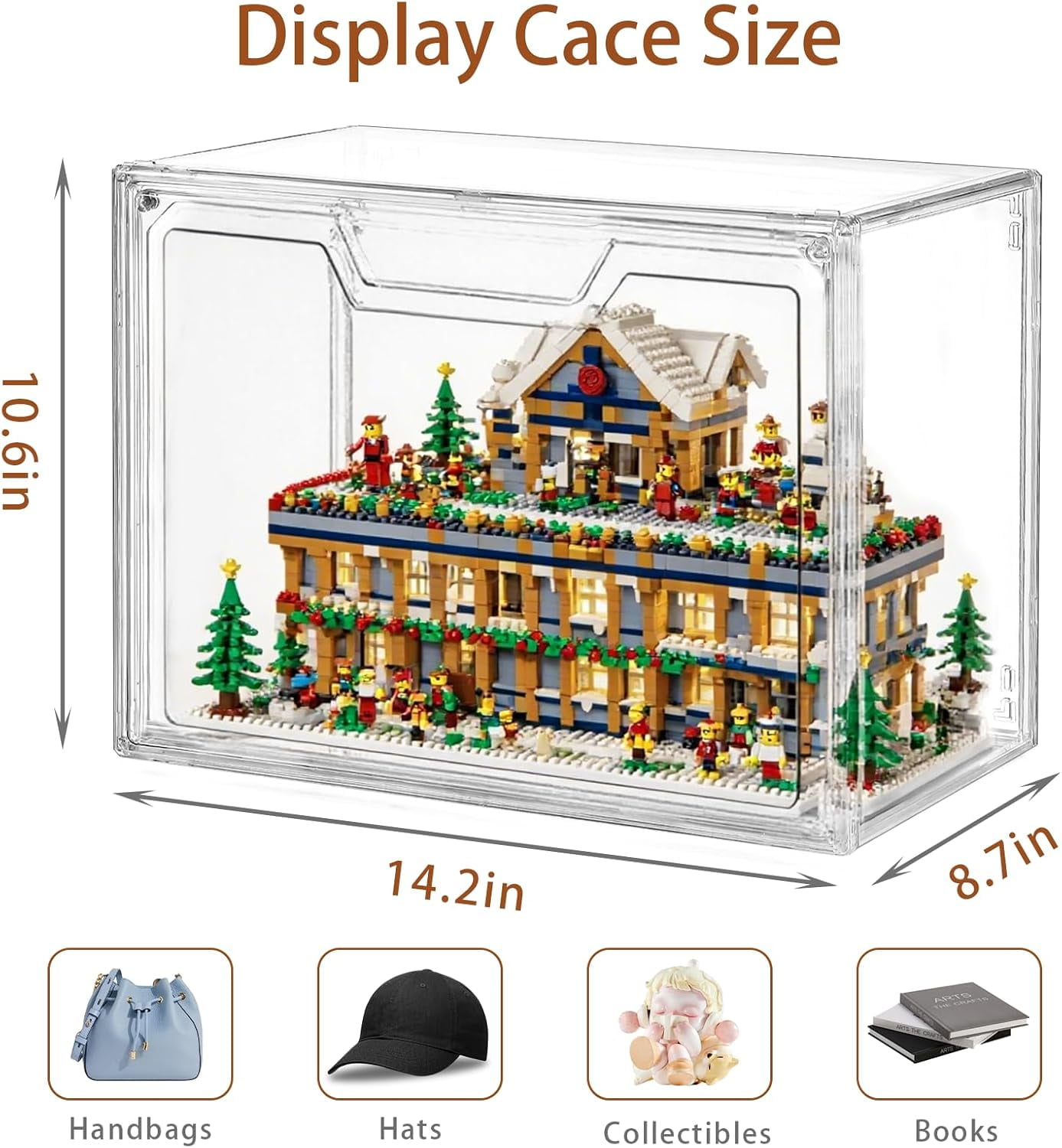 Stackable Storage Bins, Clear Acrylic Display Case, 5-Pack Acrylic ...