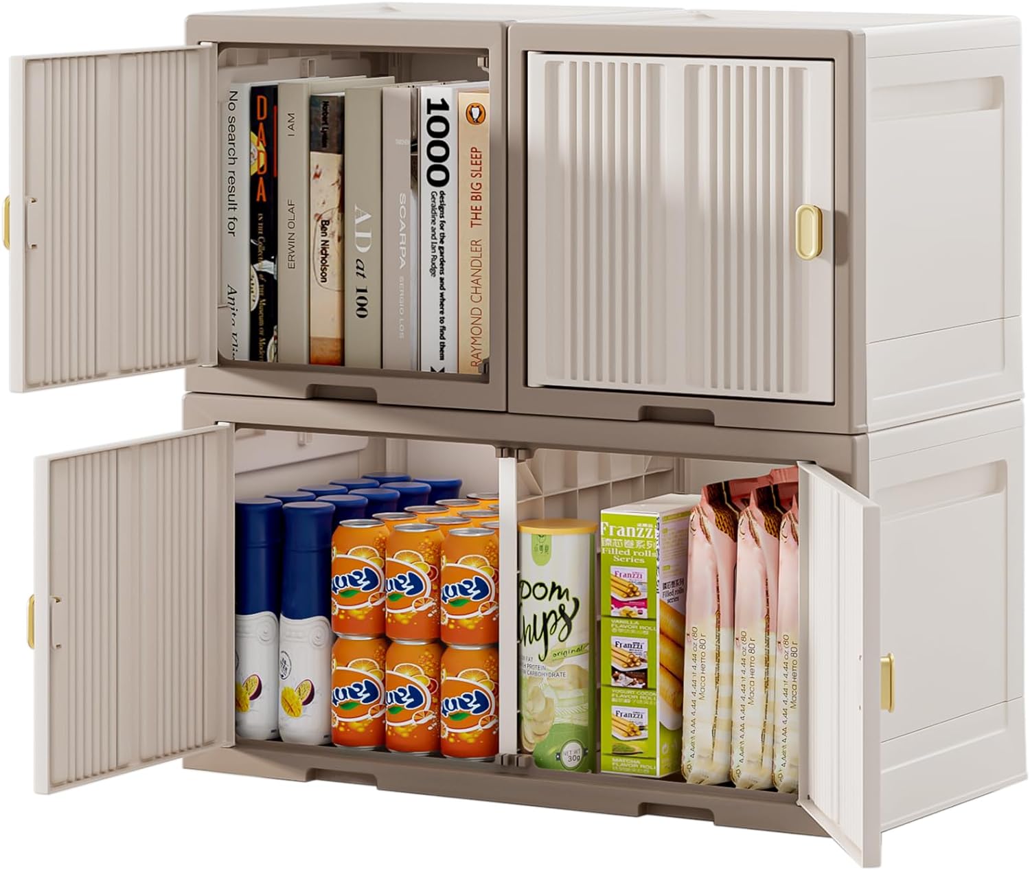 Stackable Storage Bins with Lids, 138QT Plastic Storage Containers with ...