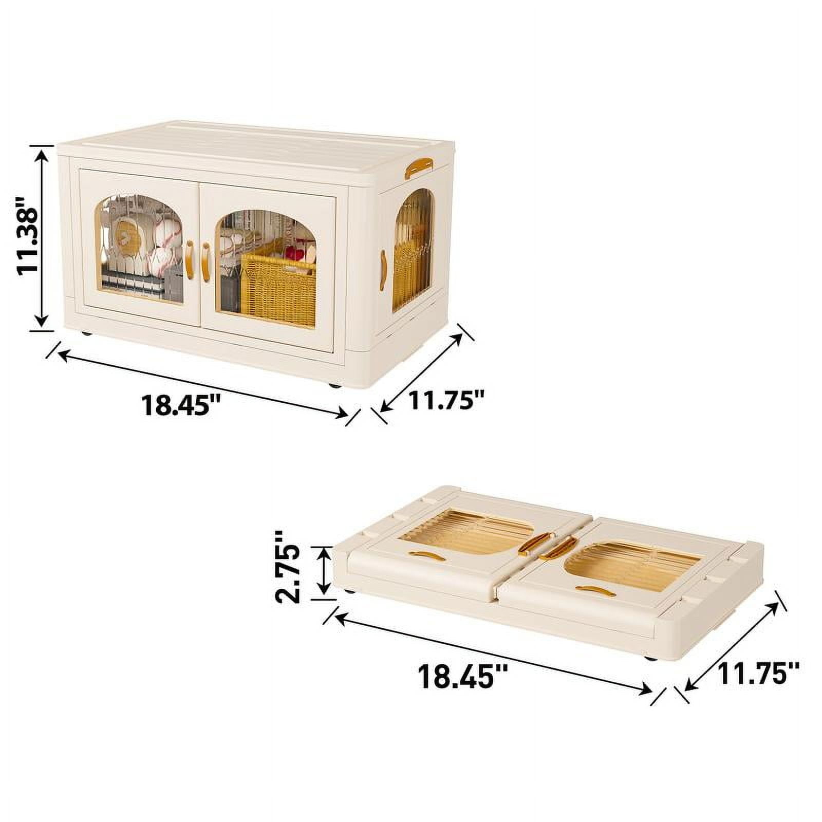 Stackable Storage Bins with Lids, Closet Organizers and Storage ...