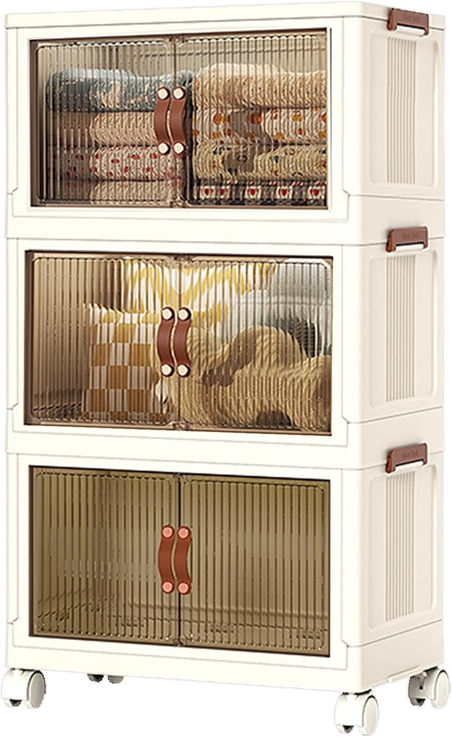 Stackable Storage Bins with Lids | Collapsibles Storage Drawers ...