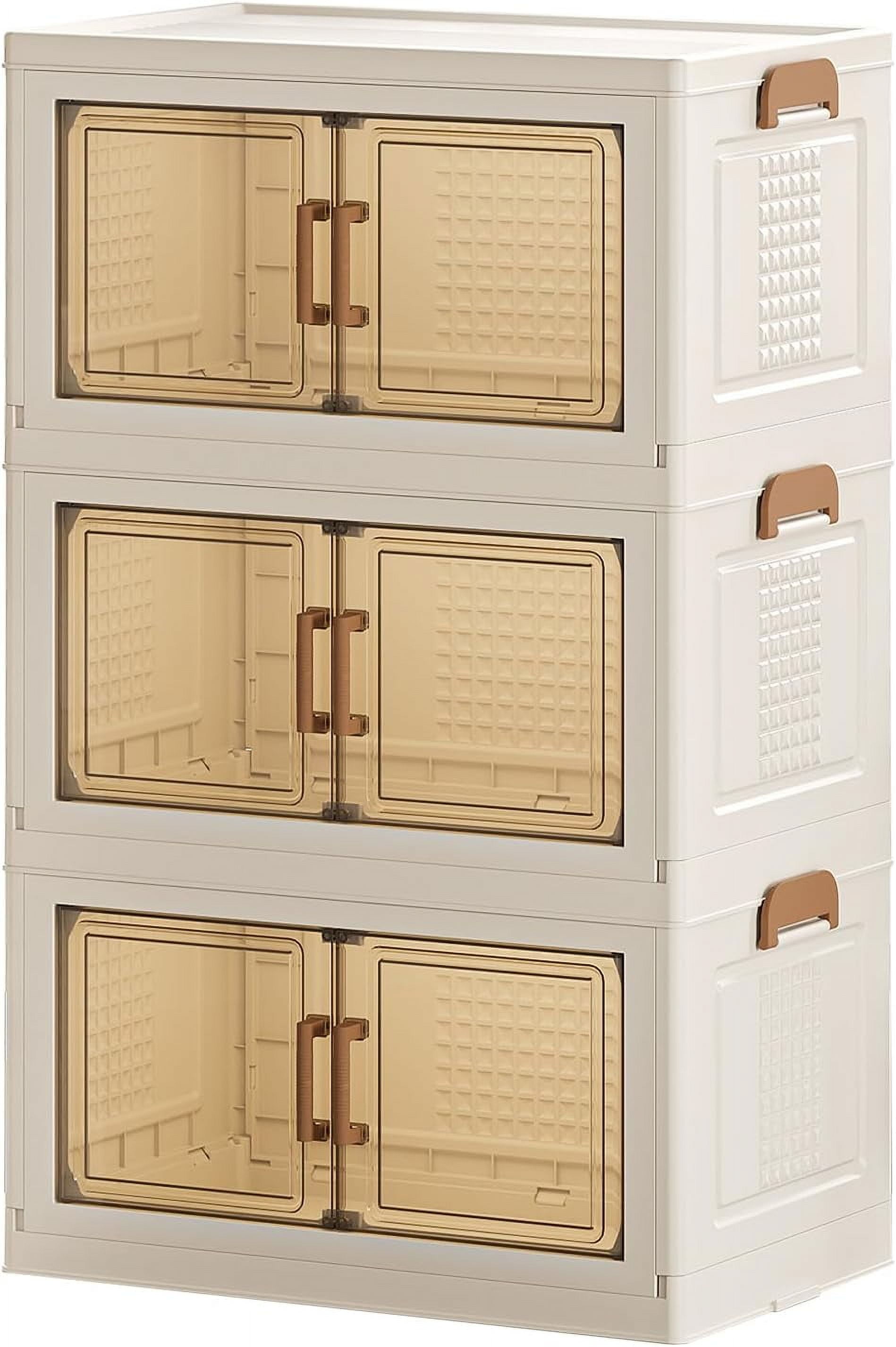 Stackable Storage Bins, Plastic Storage Bins with Lid and Wheels ...