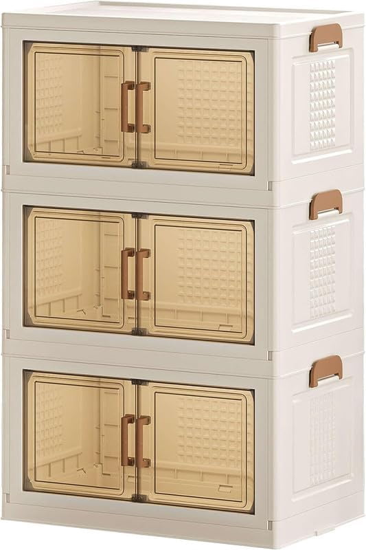 Stackable Storage Bins, Plastic Storage Bins with Lid and Wheels ...