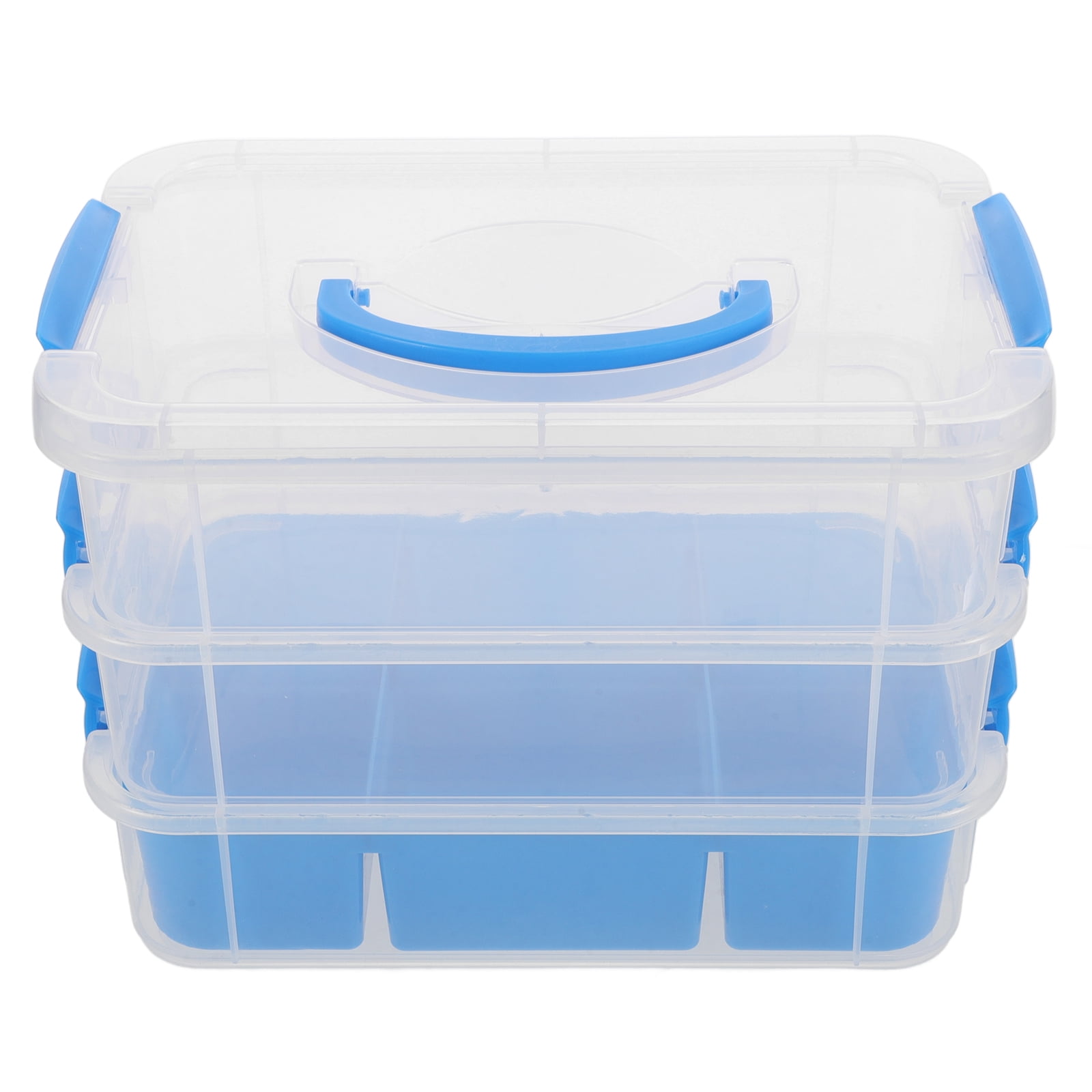 Durable Plastic Storage Box for Organizing Toys and Small Parts Blue ...