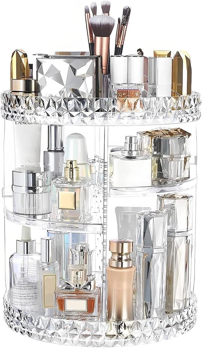 Stackable Storage Drawers, Acrylic Bathroom Counter Organizer Clear ...