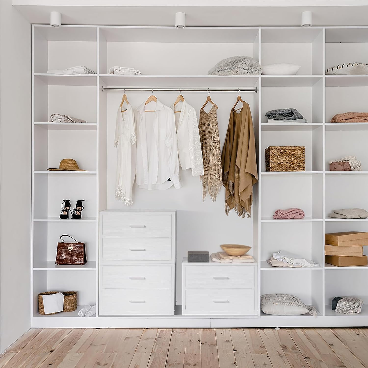Stackable Storage Drawers Closet Organizers and Storage Bins Fabric ...