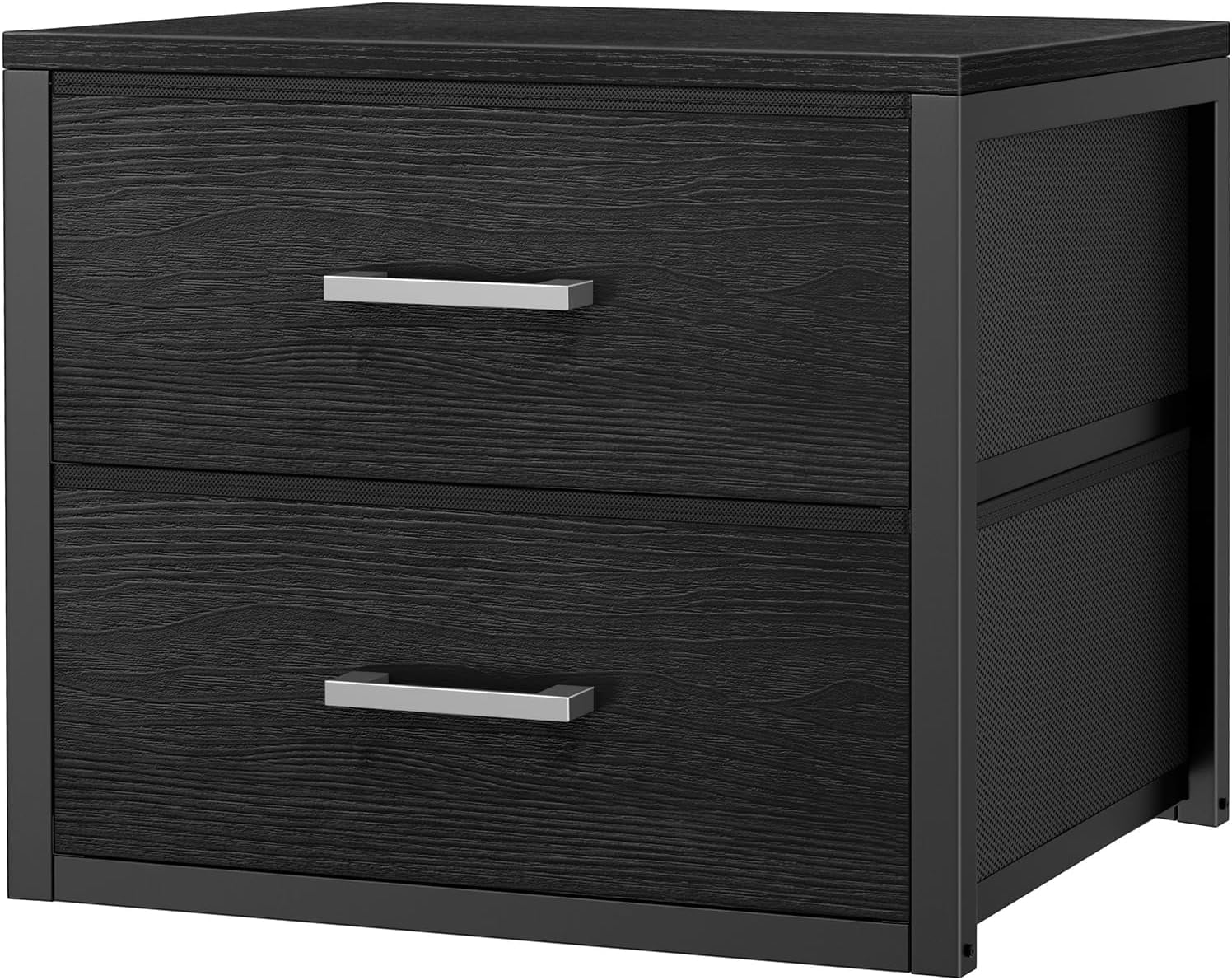 Stackable Storage Drawers Closet Organizers and Storage Fabric Black 2 ...