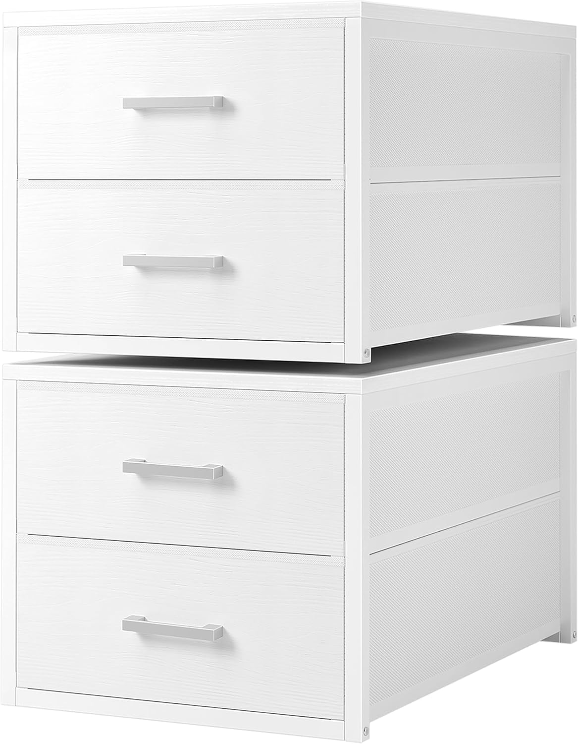Stackable Storage Drawers Narrow Closet Organizers and Storage Fabric ...