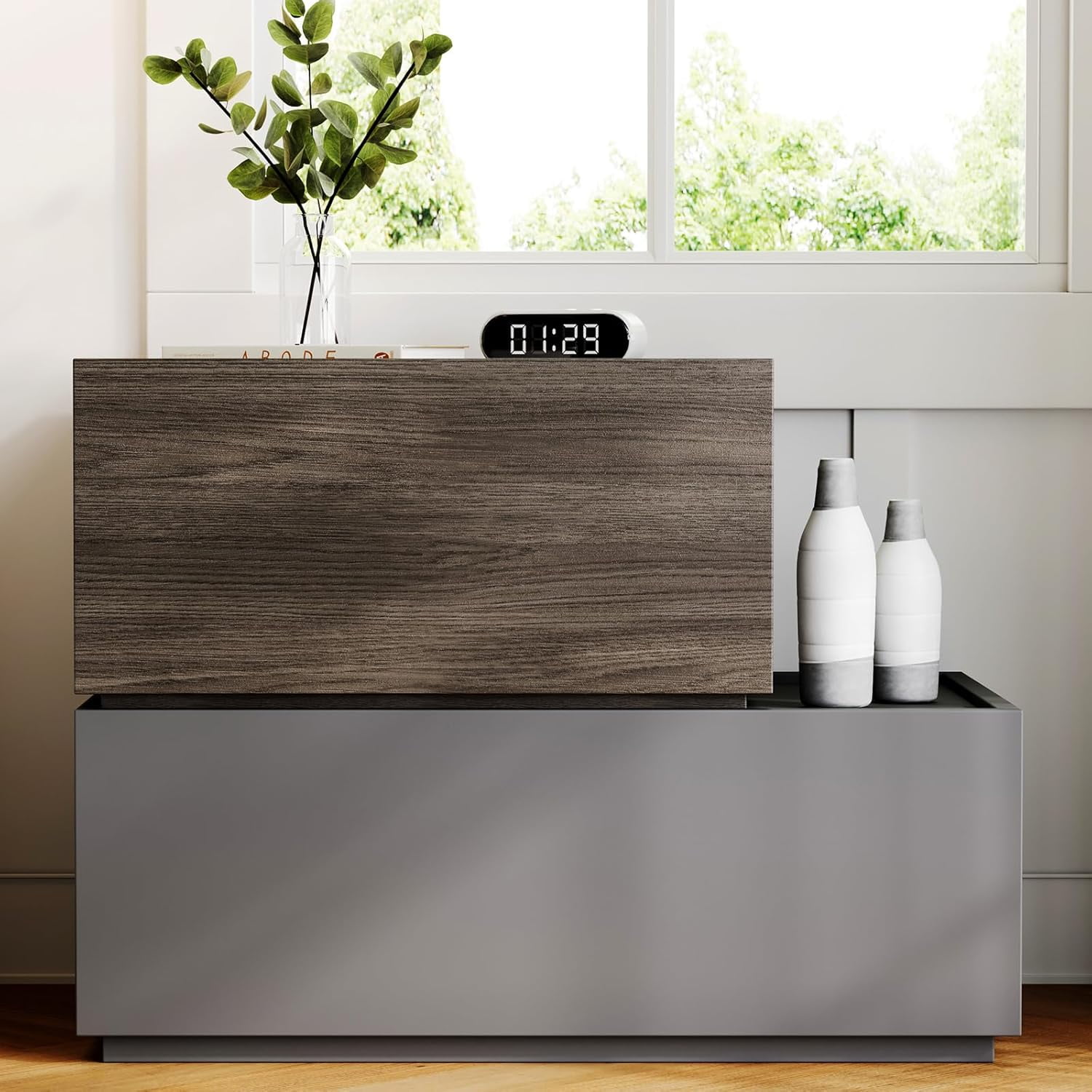 Stackable Storage Drawers, Wooden Drawer Storage Organizer, Modern ...