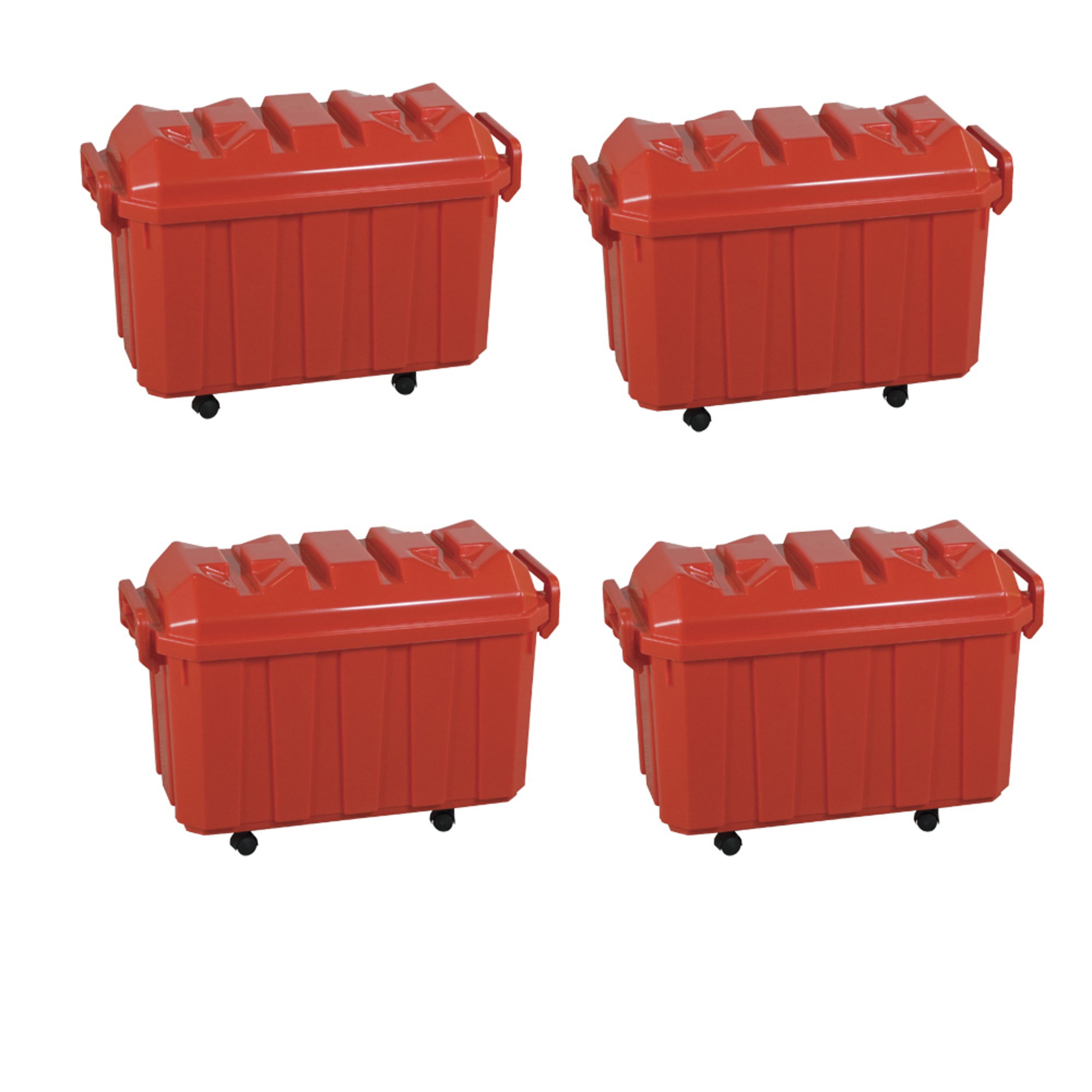 Stackable Storage Trunk - Red, set of 4 - Walmart.com