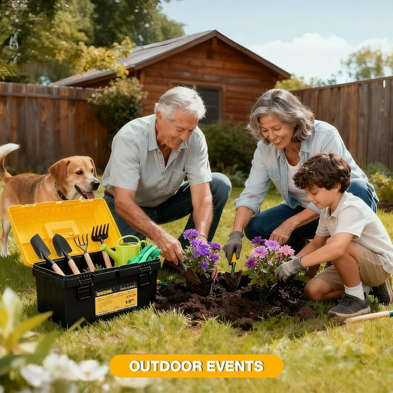 Stackable Tool Box Set of 4 In 1, Tool Chest Organizer with Removable ...