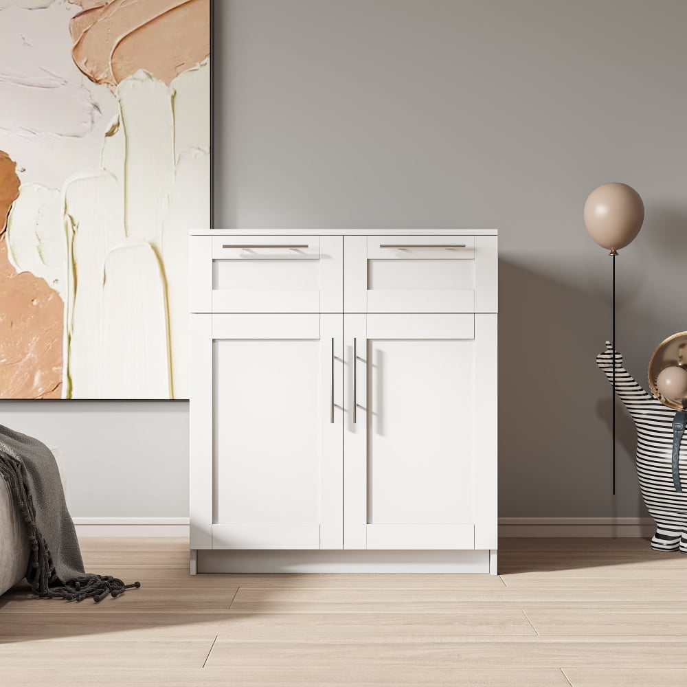 Stackable Wall Cabinet,Solid Wood Storage Cabinet with Adjustable ...