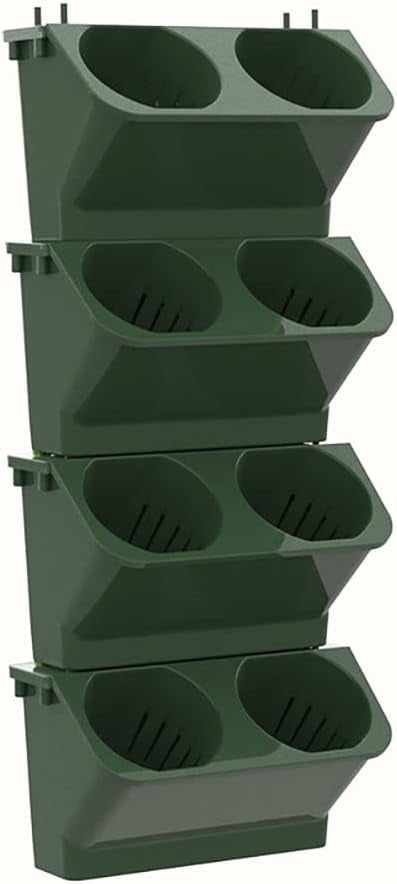 Stackable Wall Hanging Flower Pot, 4 Pack Self Watering Wall Hanging ...