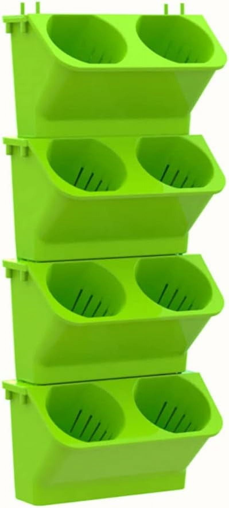 Stackable Wall Hanging Flower Pot, 4 Pack Self Watering Wall Hanging ...