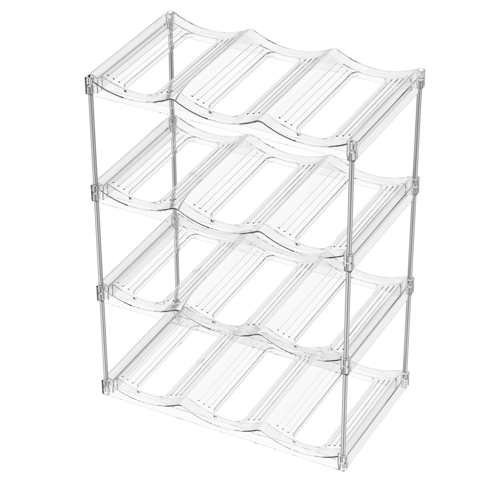 Stackable Water Bottle Organizer/Holder for Cabinet Fridge Kitchen ...