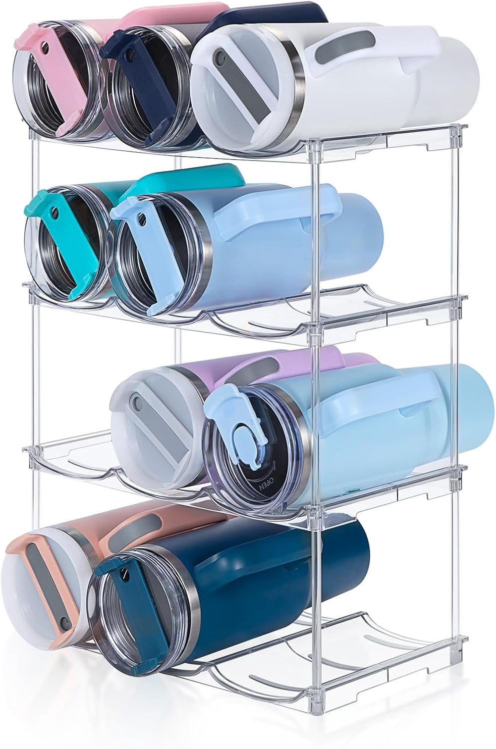 Stackable Water Bottle Organizer for Stanley 40 oz Tumbler, Water ...