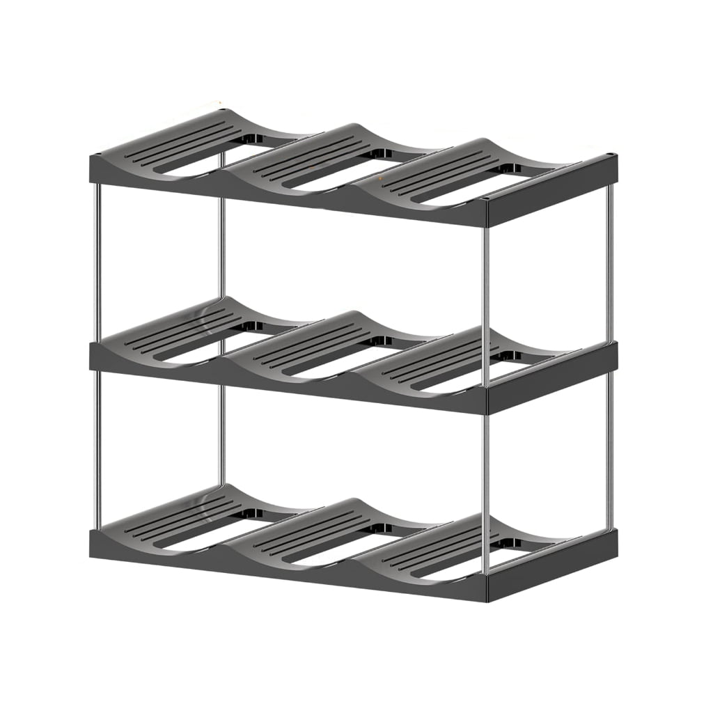 Stackable Water Bottle and Tumblers Organizers Plastic Rack for Kitchen ...