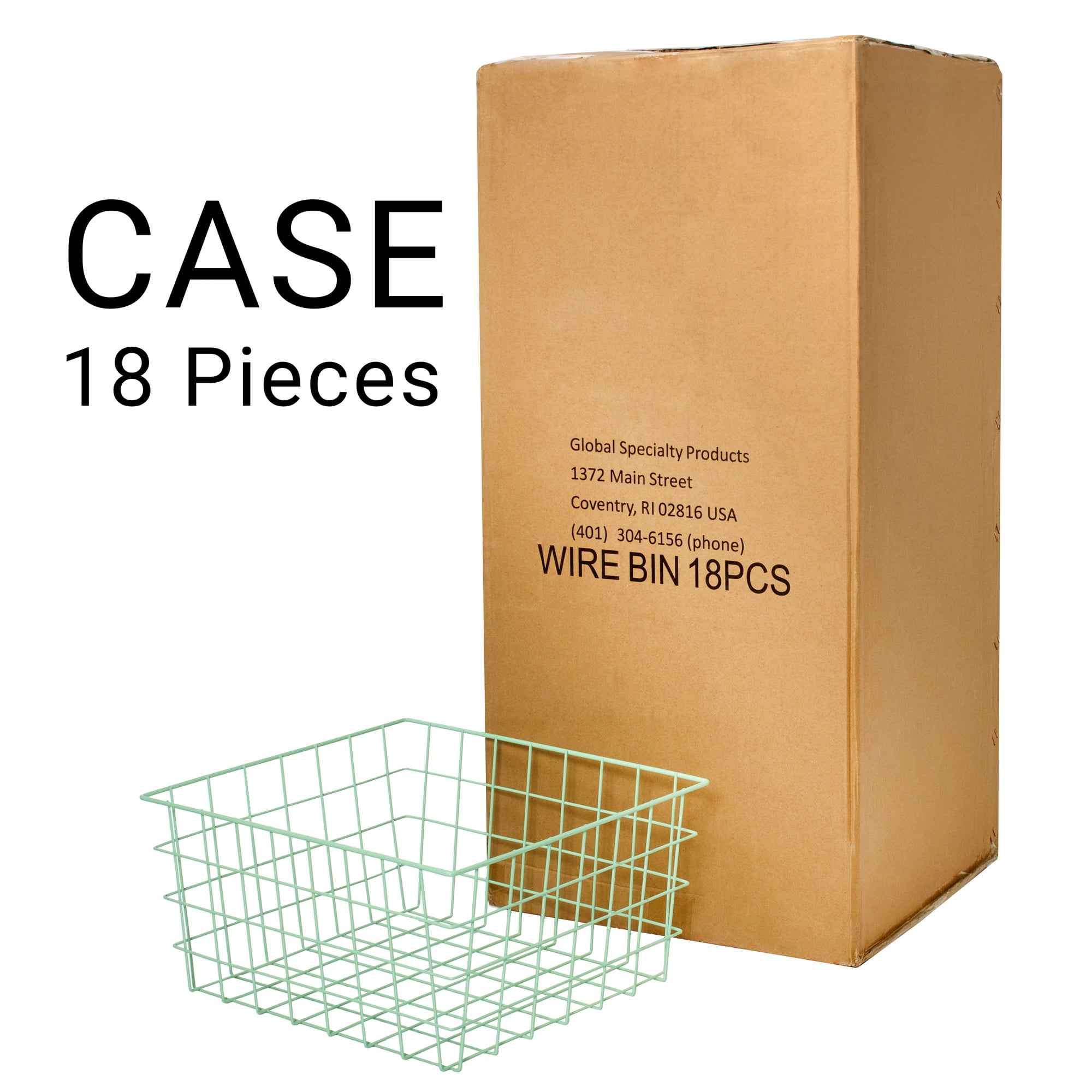 Ellie Stackable Wire Storage Baskets, 18 Bins, Green - Walmart.com