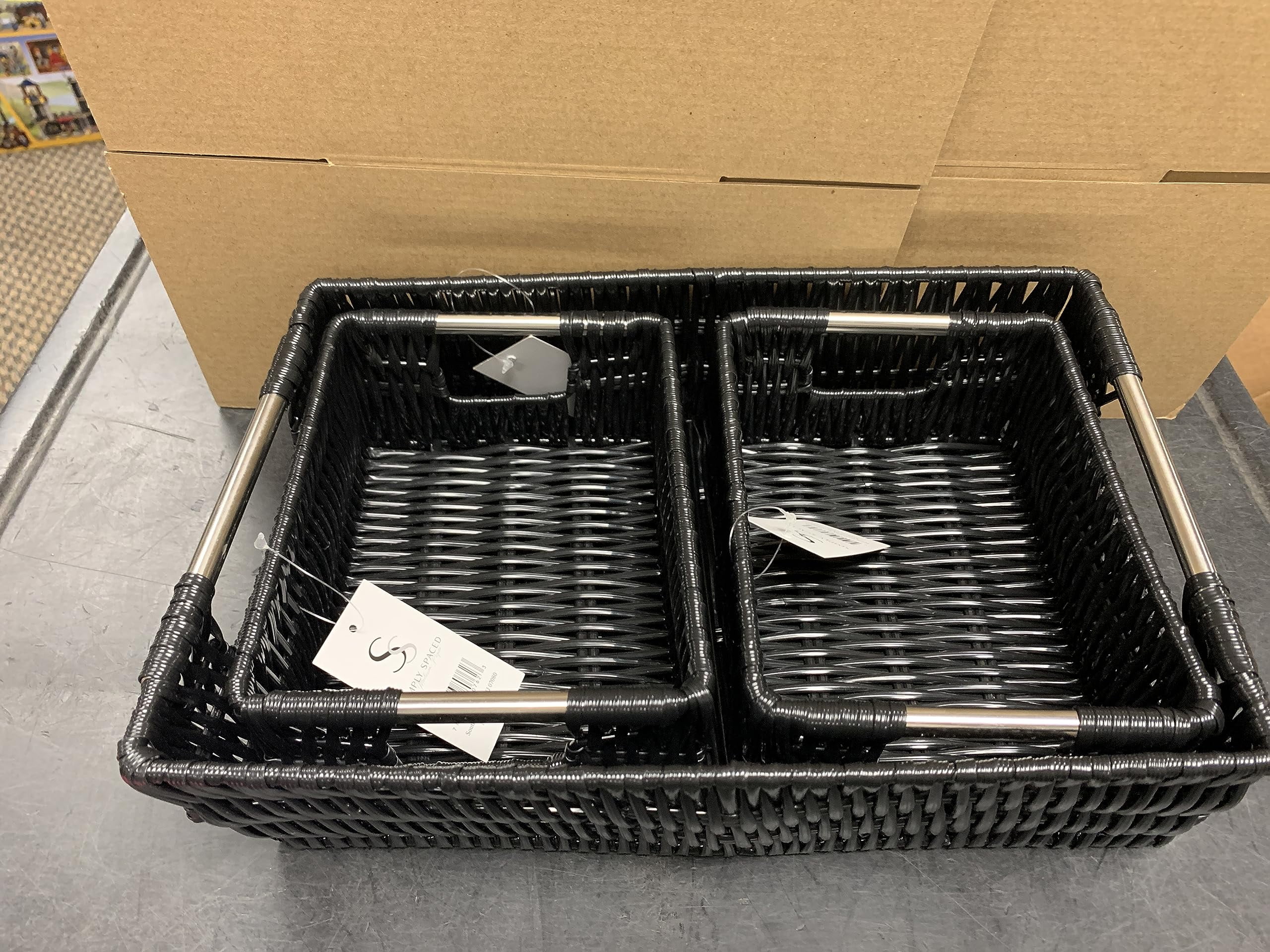 Stackable storage organiser set of 3 - Walmart.com